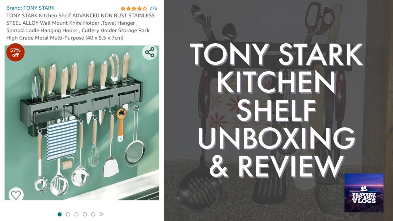 TONY STARK KITCHEN SHELF - UNBOXING AND REVIEW - YouTube