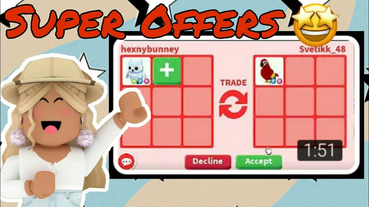 😱OMG Super Offers 😅 For My Cute Neon Snow Owl ️ Adopt me - YouTube