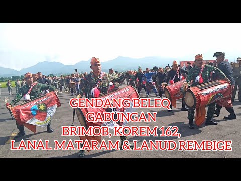 Seru aksi TNI-POLRI menjadi sekehe Gendang Beleq👍👍👍