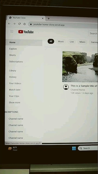 Learn how to create YouTube Website Clone using NextJS | Technical Mickey #coding #nextjs - YouTube