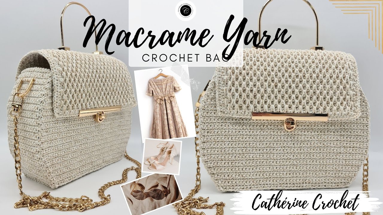 Crochet Bag made of Macrame Yarn / Summer Bag (easy step-by-step ...