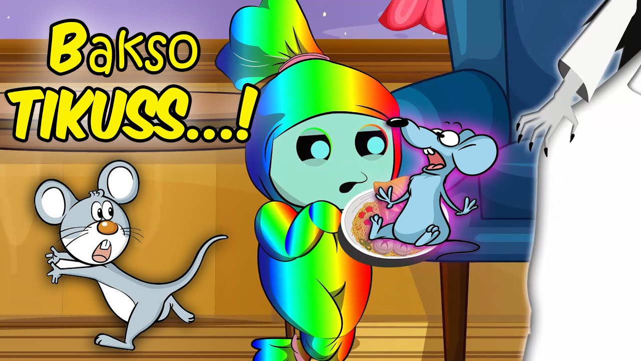 Kartun Hantu Lucu - Kuntilanak Lapar Makan Baso Tikus - YouTube