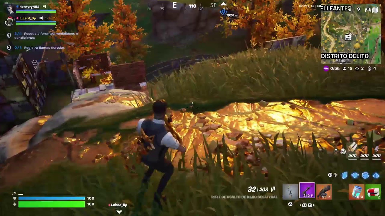 Fortnite PS5 C6T2 BANDIDOS #61 Misiones De Pistolero Dorado Skin De ...