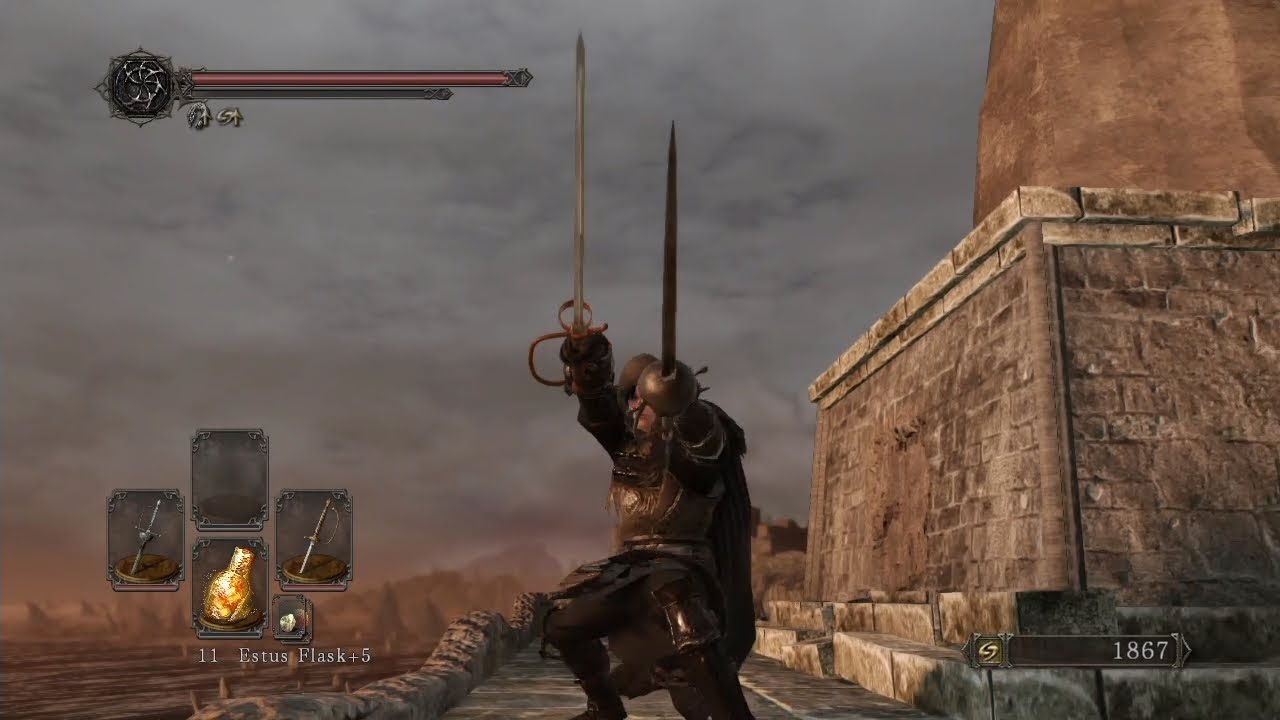 Dark Souls 2 - Advanced Swordsman Combos (Dual Thrusting Sword: Ricard ...