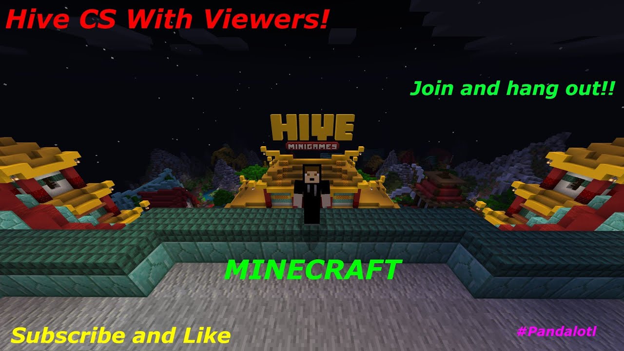 Playing Minecraft Hive CS With Viewers! (YOU CAN JOIN!) 250 TODAY?! # ...