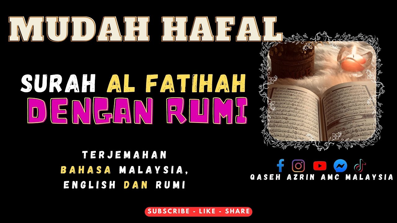 CARA MUDAH HAFAL AL FATIHAH DENGAN RUMI #alquran #mudahhafal - YouTube