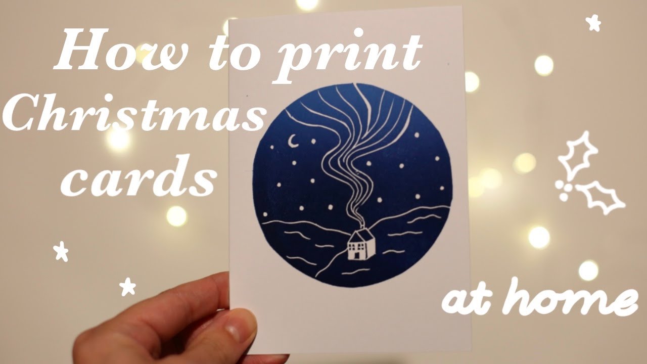 How To Print Christmas Cards At Home - YouTube