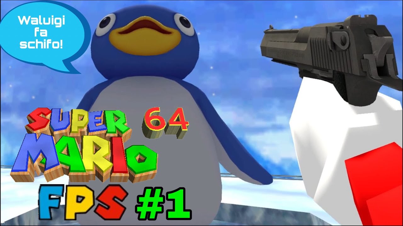 Super Mario 64 FPS - MARIO E' ARMATO E PERICOLOSO!! - #1 - YouTube