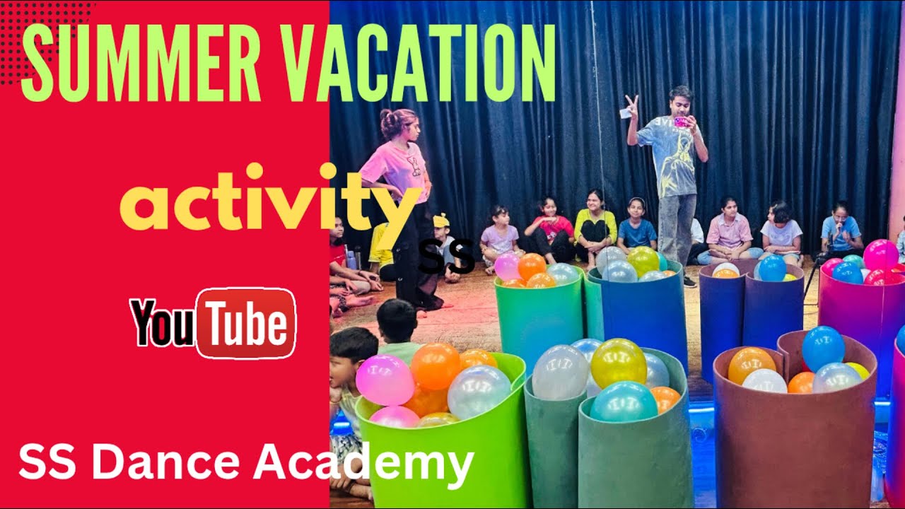 Summer vacation activity || ss dance academy || meerut || full masti with students - YouTube