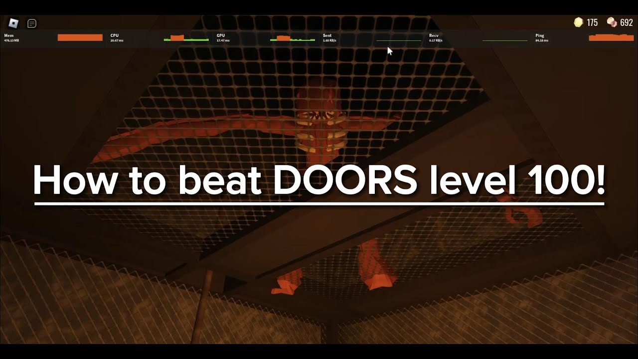 Beating door 100 in DOORS! - YouTube