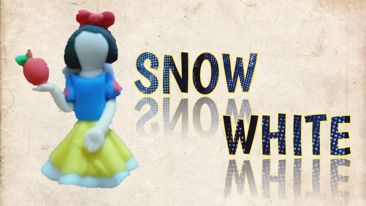 How To Make A Snow White Out Of Air Dry Clay/Disney Princess/Snow White ...