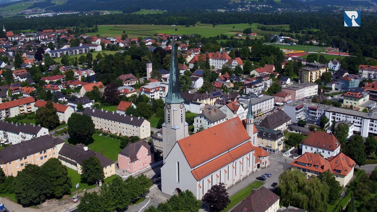 Sankt Rupert in Freilassing von oben - YouTube