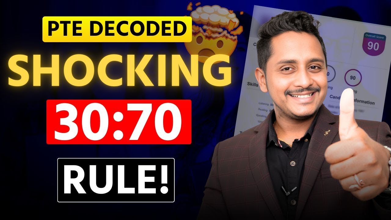 PTE Decoded Shocking 30:70 Rule - Score 90/90 | Skills PTE Academic ...