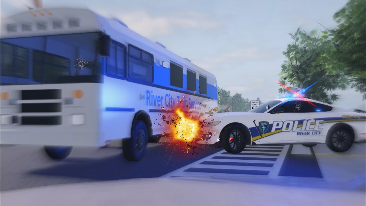 Train BLOCKS police during a police pursuit! - ER:LC - YouTube