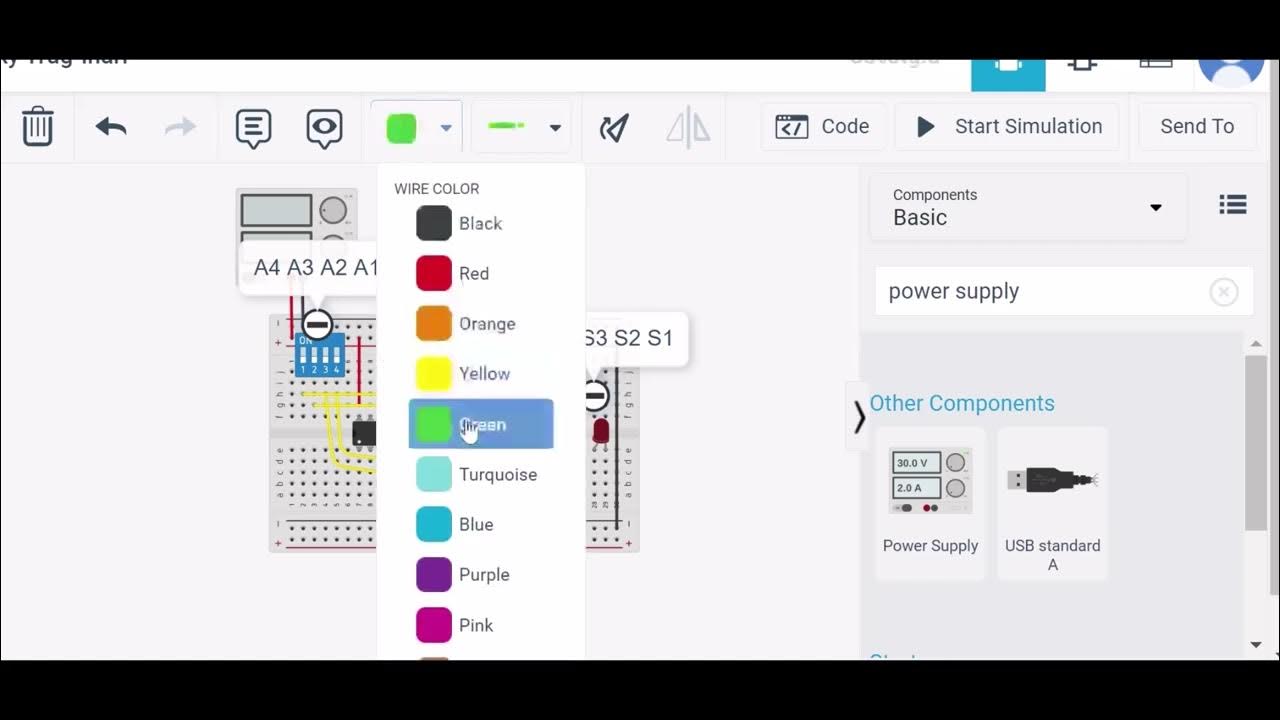 4 Bit Binary Adder Using TinkerCad - YouTube