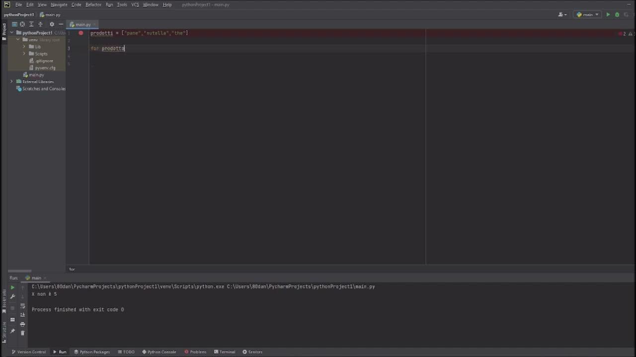 PYTHON ep 6 Il ciclo FOR - YouTube