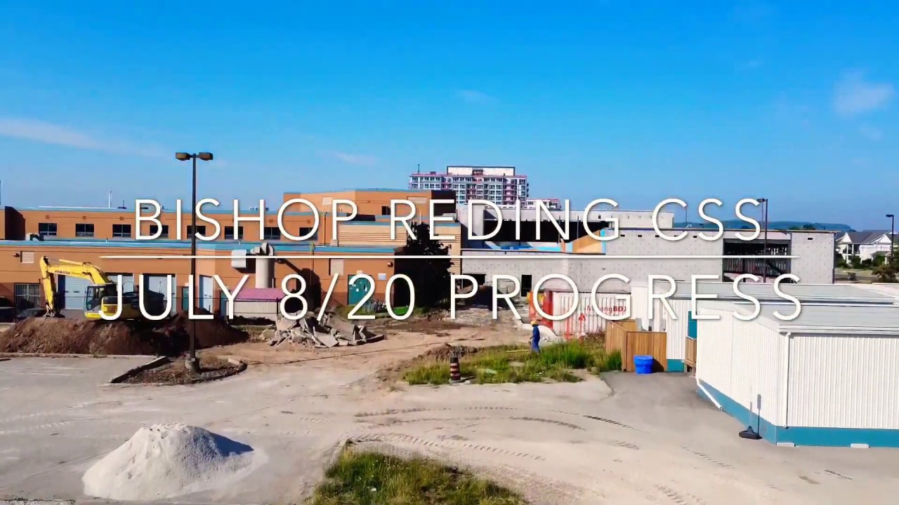 Bishop Reding construction progress July 8, 2020 - YouTube