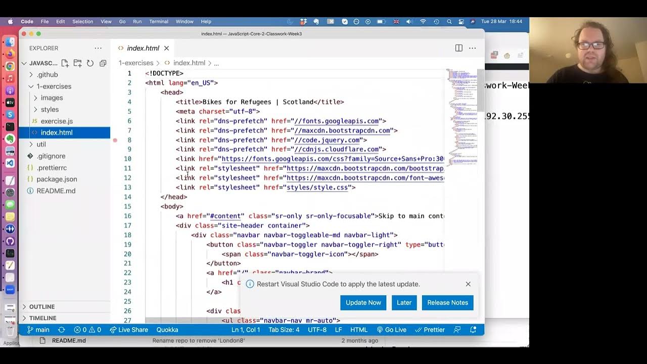 JS2 Week3 Practice js in browser - YouTube