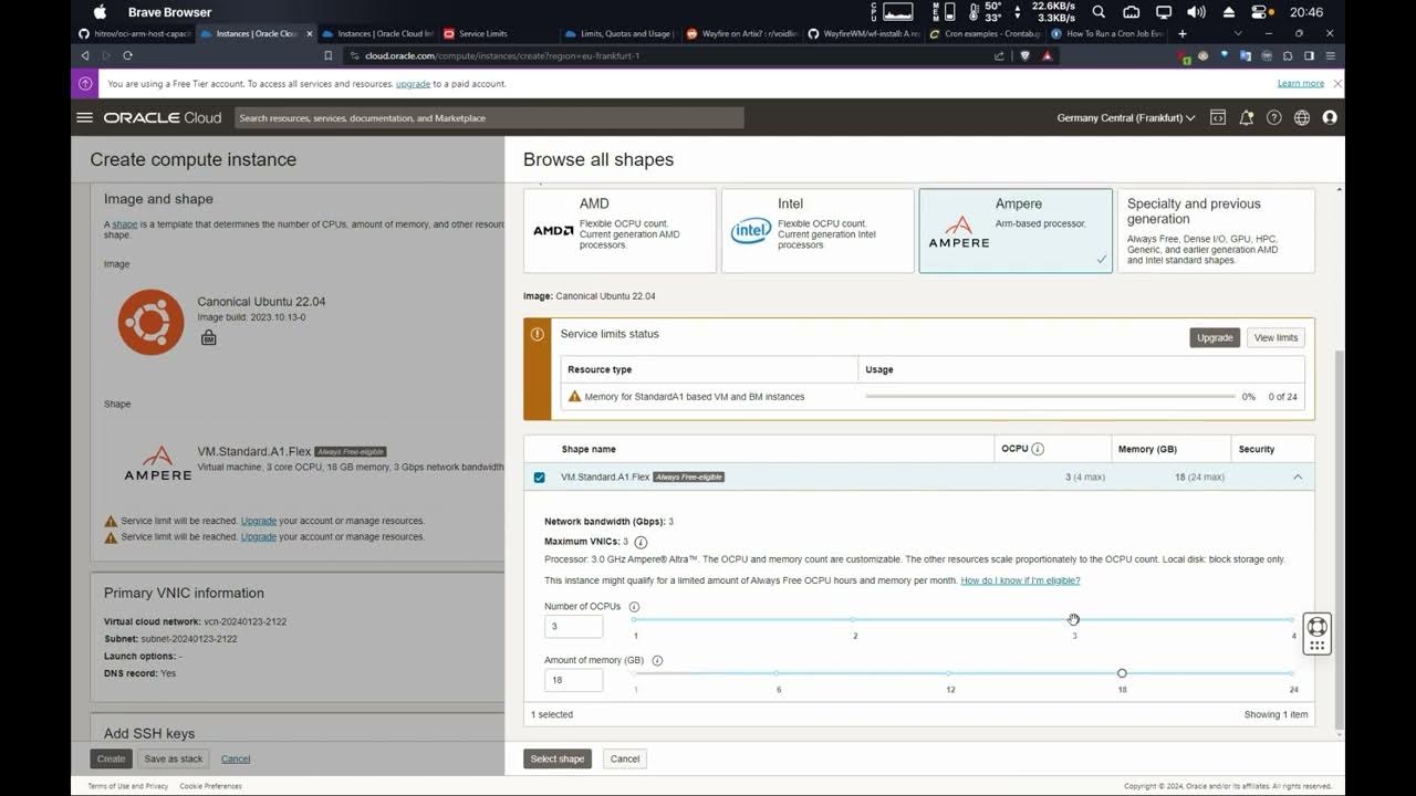 Oracle Cloud Cant create Ampere instance - YouTube