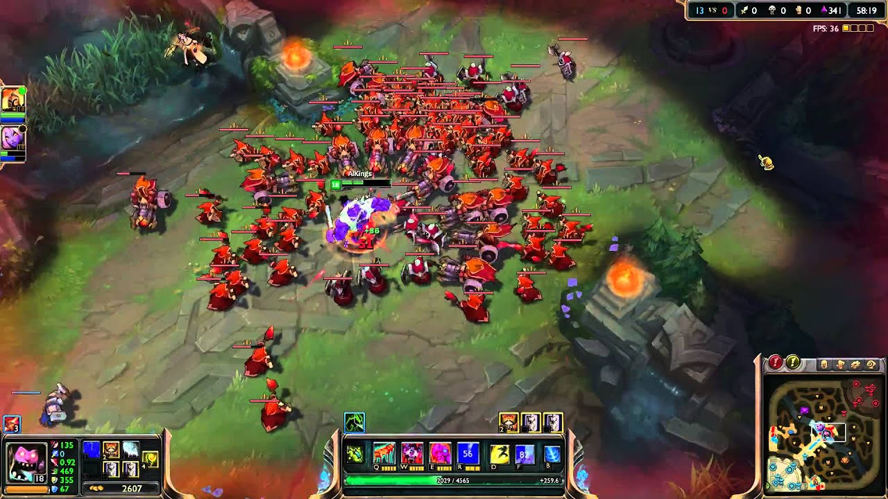 LoL 1000 Minions OP!!!!!!!!!!!!!! - YouTube