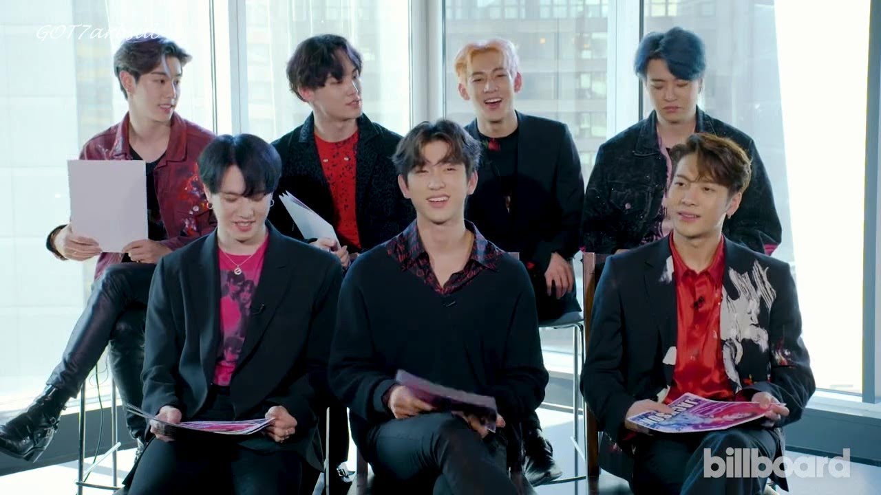 GOT7 Billboard interview ( Who's most likely to ) مترجم - YouTube