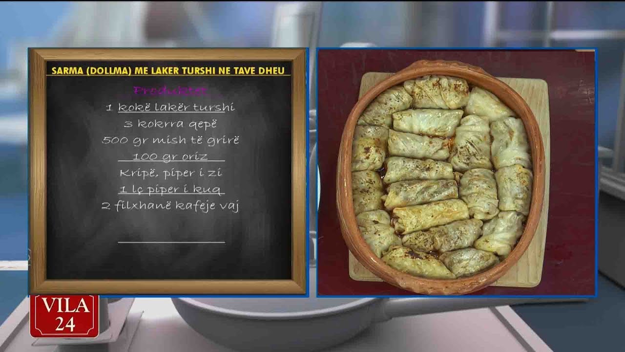SARMA (DOLLMA) ME LAKER TURSHI NE TAVE DHEU (Recete nga zonja Vjollca ...