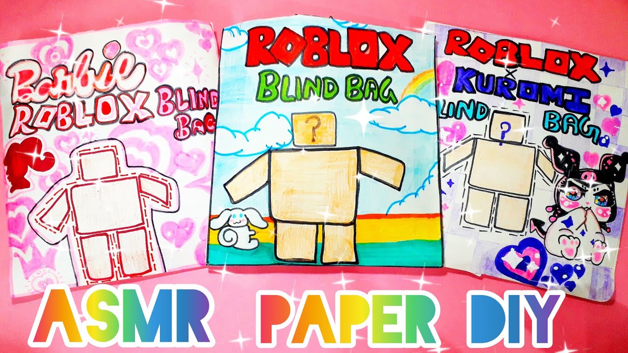 [Paper diy] Roblox blind bags💜💖💙 |asmr| sanrio roblox|barbie roblox ...