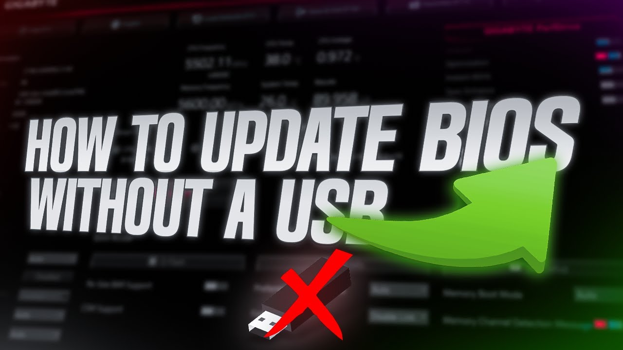 How to Update BIOS WITHOUT a USB Drive (No Tools Needed!) - YouTube