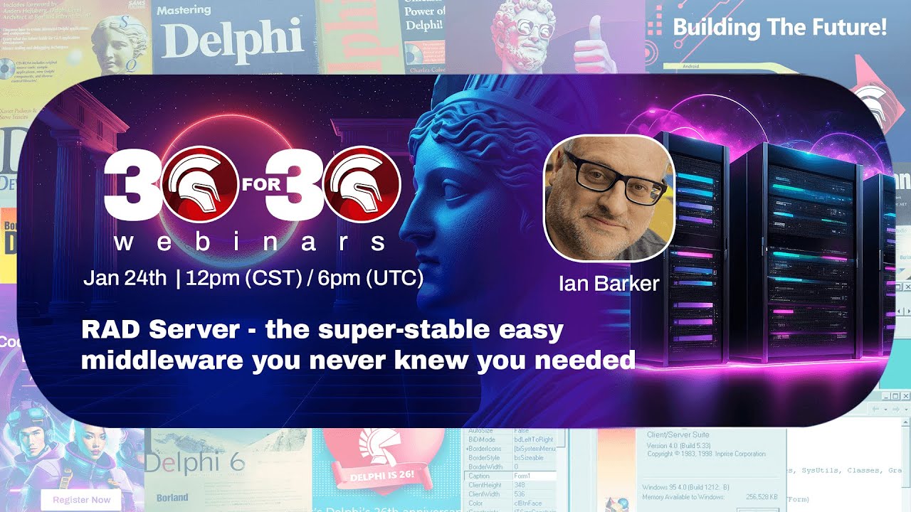 RAD Server - the super-stable easy middleware you never knew you needed with Ian Barker - YouTube