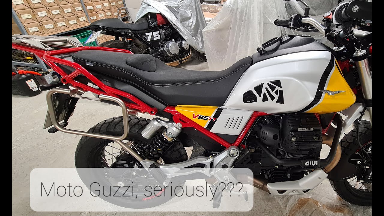 Moto Guzzi V85TT original tank protectors. How could Moto Guzzi fail so ...
