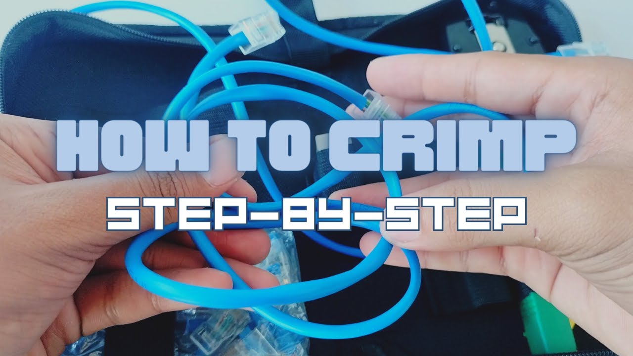 How to Crimp RJ45 - Straight Thru | T568B Cable Wiring - YouTube