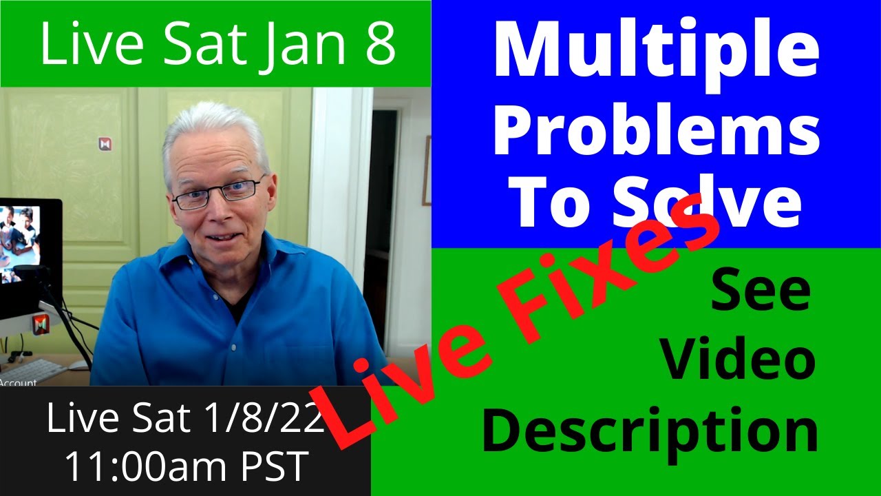 Solving Problem Issues Live Stream (see Description) - YouTube