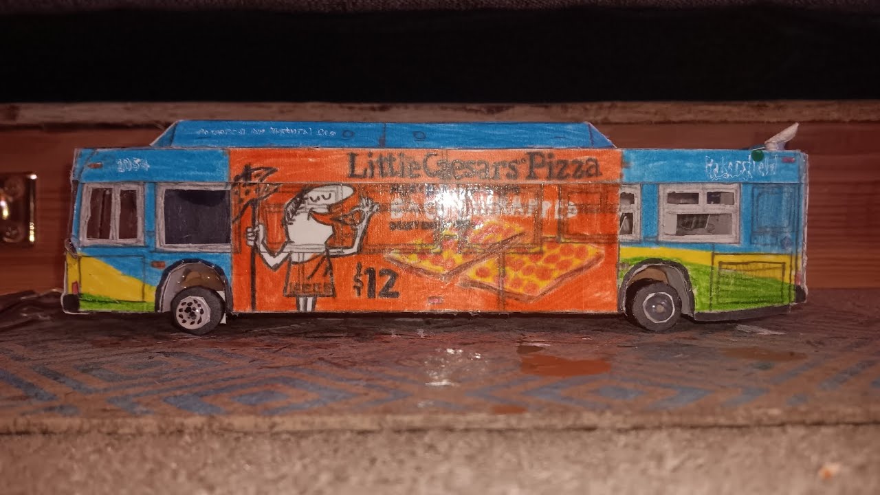 Golden Empire Transit 2011 New Flyer C40LFR #1034 Paper Model - YouTube