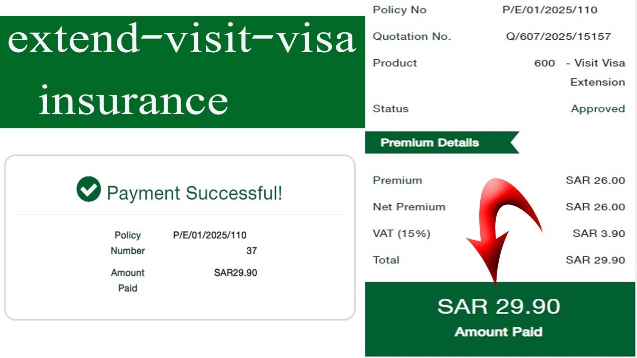 Visit Visa Insurance for Extend Visit Visa cheap Online Apply - YouTube