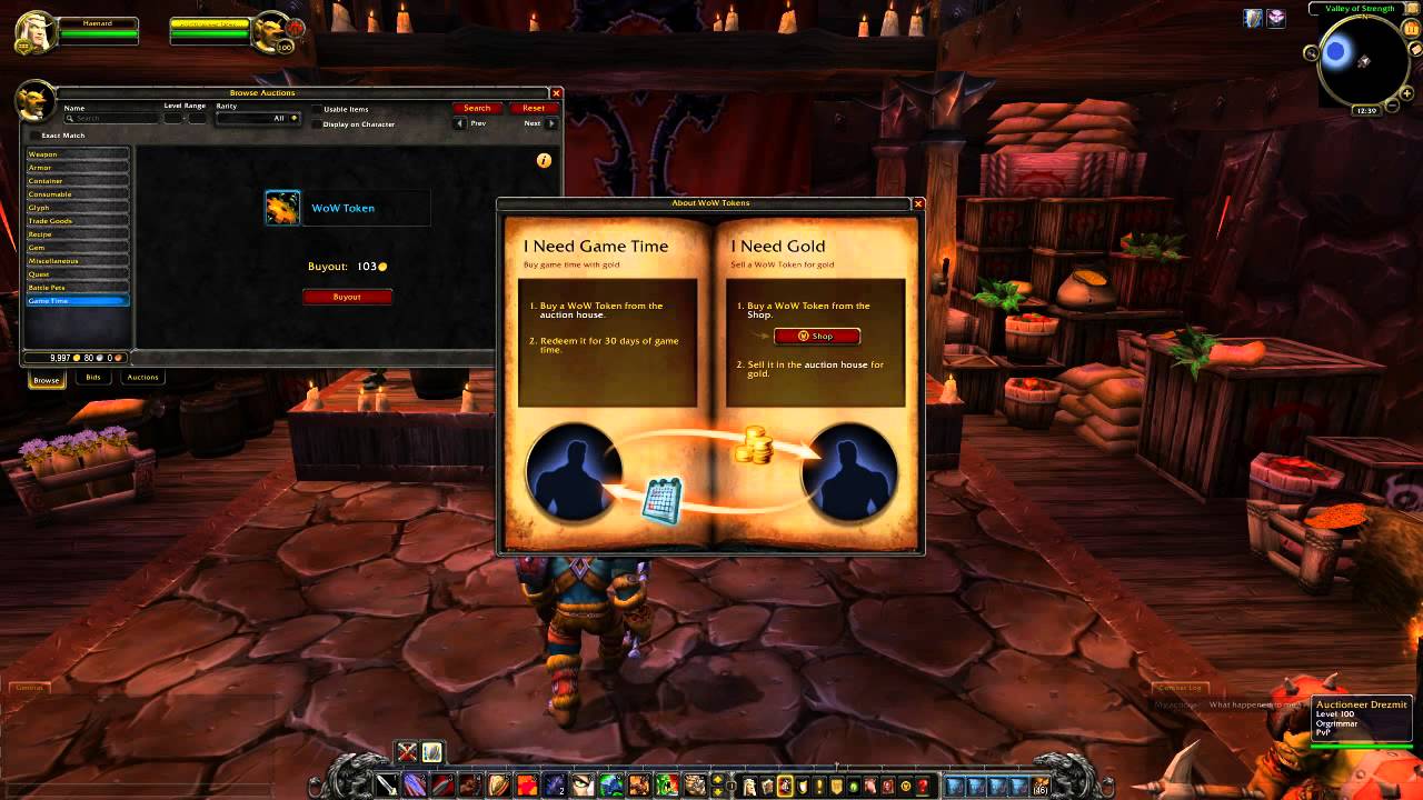 WoW: Tokens on the 6.1.2 PTR - YouTube