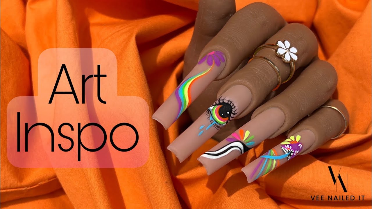 Summer Neon Nail Art Inspo | Recreating Art | Nail Tutorial & EZ Prep ...