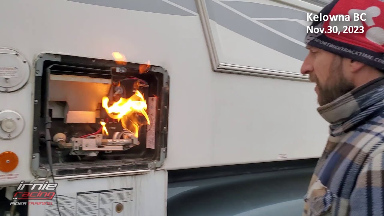 Atwood RV Water Heater Gas FIRE - YouTube