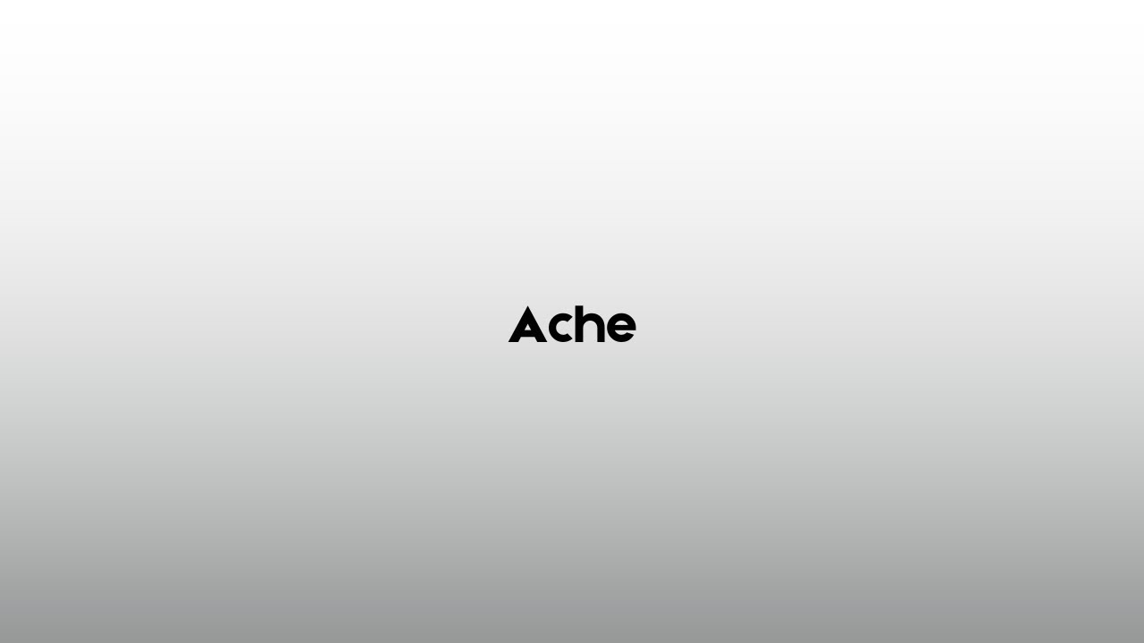How to pronounce Ache in British English - YouTube