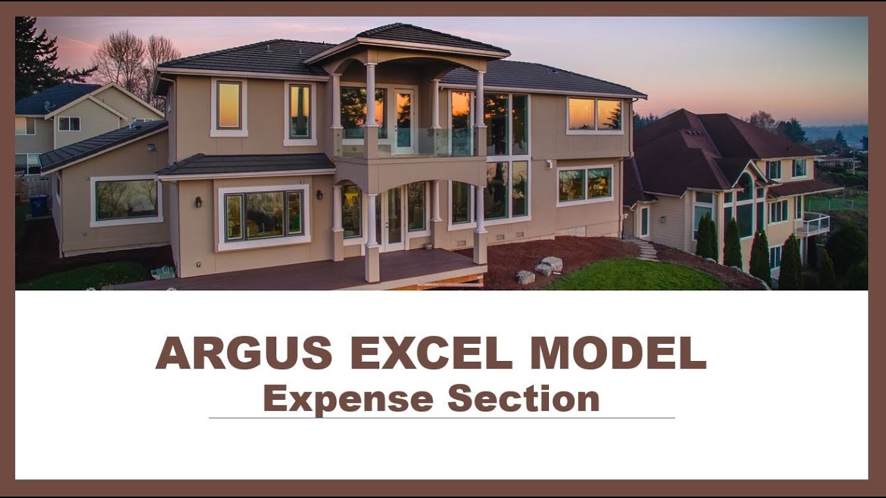 6 - ARGUS Excel Model - Expense Section - Real Estate Financial ...