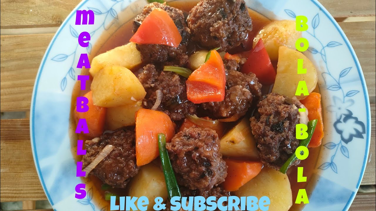 yummy meat balls / bola-bola ang sarap talaga!!! - YouTube