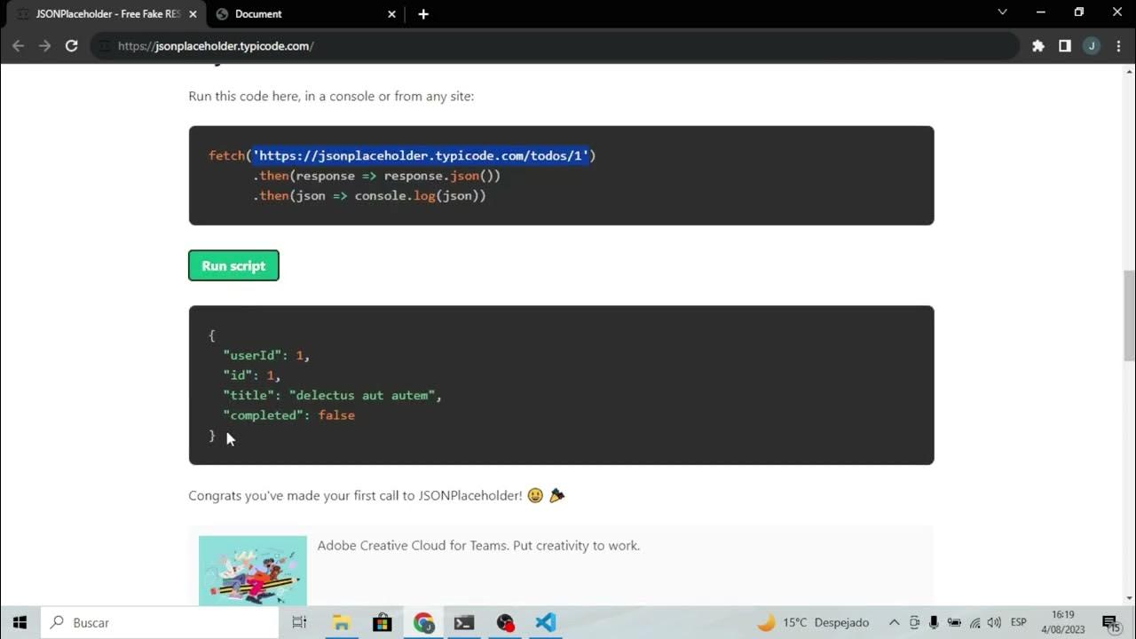 ENTENDIENDO FETCH JAVASCRIPT - YouTube
