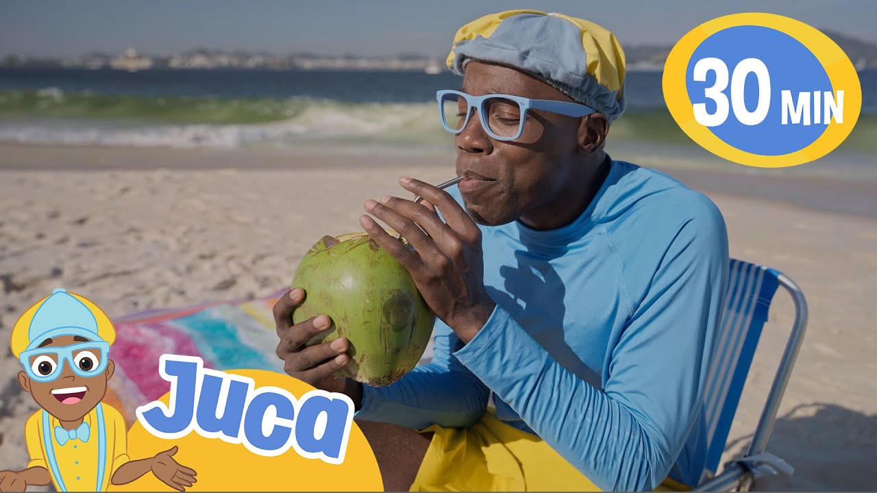 Juca constroi um castelo de areia e joga futevôlei na praia | MELHORES ...