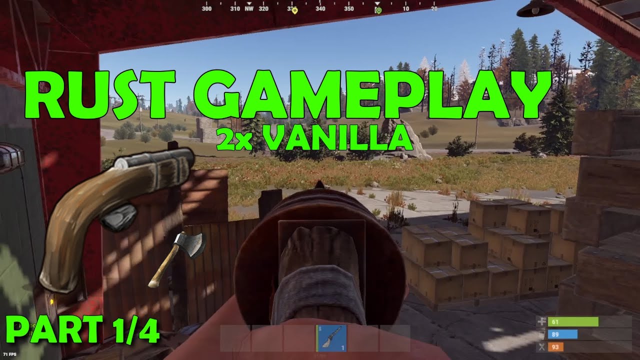 RUST GAMEPLAY I 500 POP SERVER I PART 1/4 - YouTube