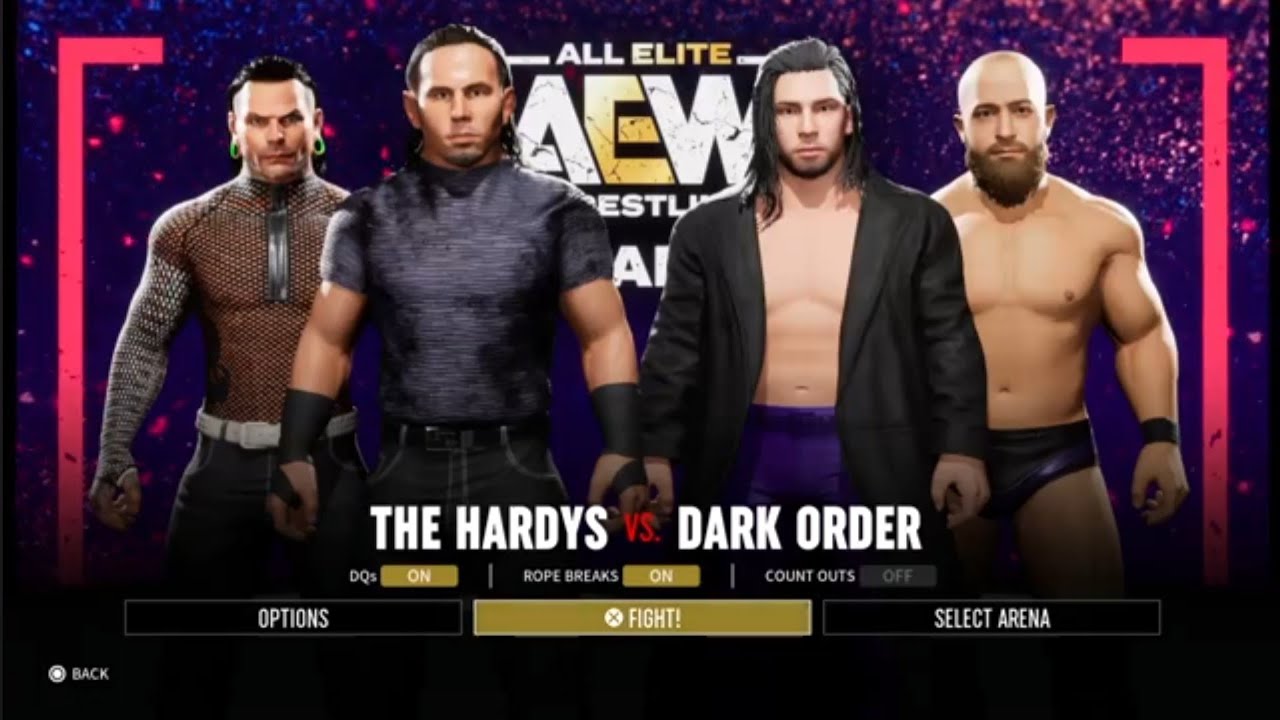 The Hardys vs The Dark Order. AEW Fight Forever - YouTube