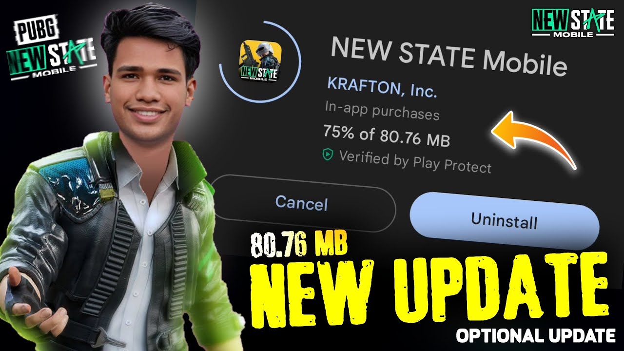 🔥NEW STATE MOBILE 80 MB OPTIONAL UPDATE 😍 PUBG NEW STATE NEW UPDATE ...
