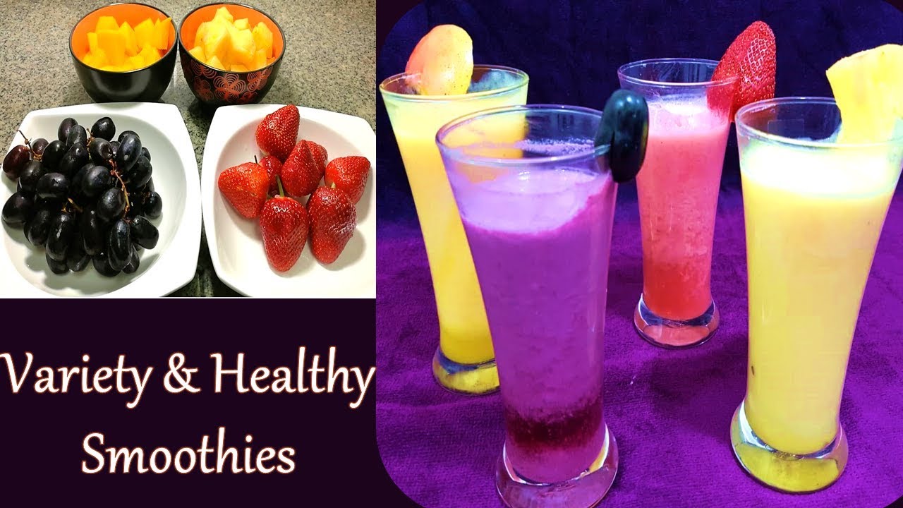 How to Make Healthy Variety Juices || പുതു പുത്തൻ രുചിയോടെ 4 വേറിട്ട ...