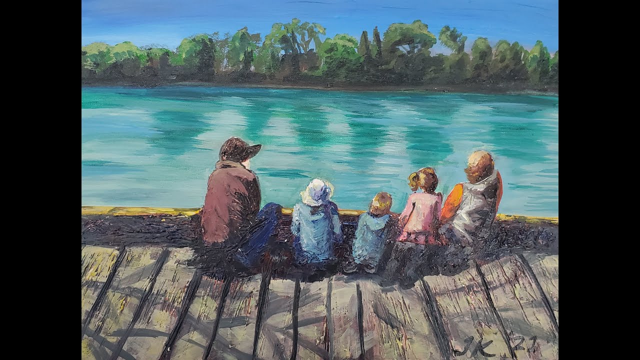 Acrylic Modeling Paste Painting Tutorial - YouTube