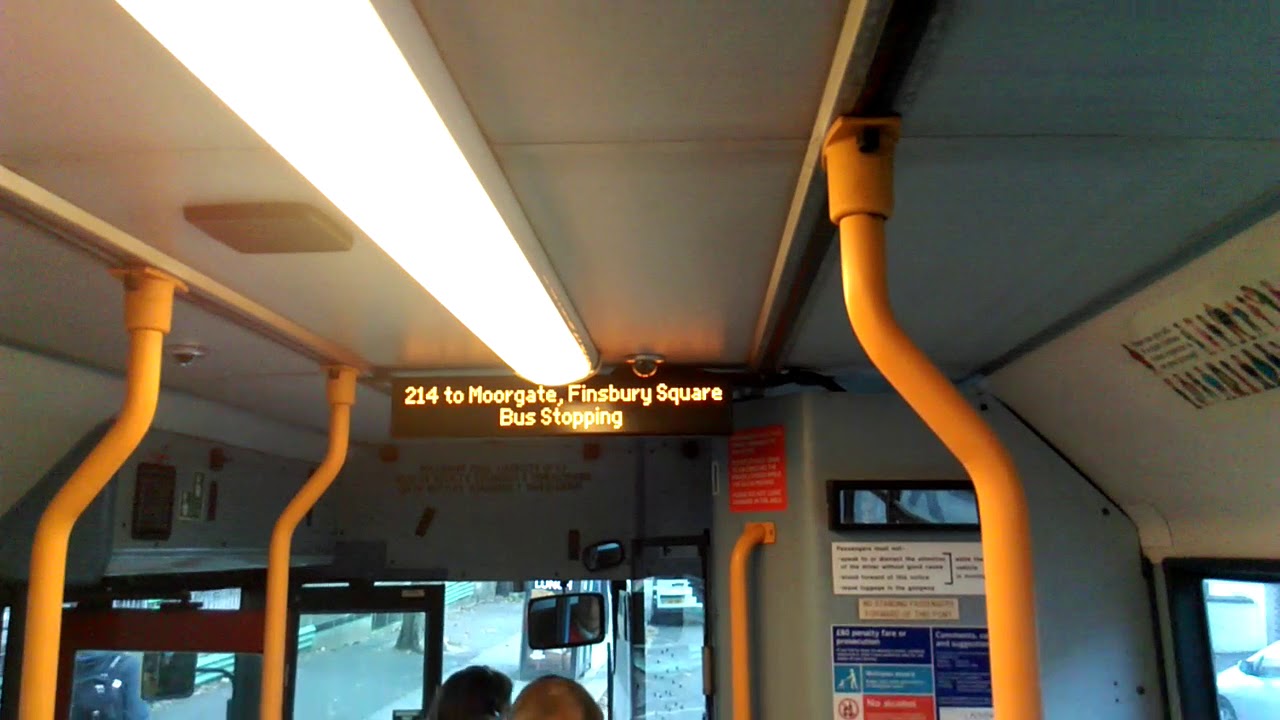 214 to Moorgate, Finsbury square. (Ibus) - YouTube