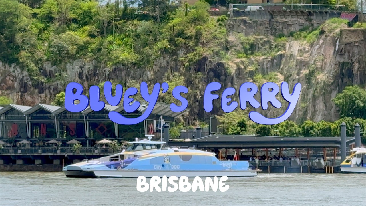 Bluey’s ferries are now in Brisbane - YouTube