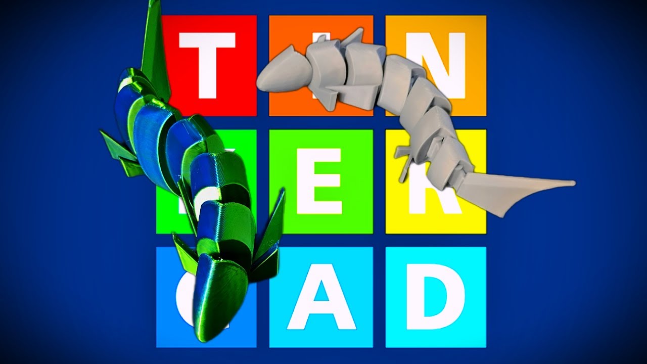 Tinkercad Design and Print Tutorial! Articulated Fish! 3D Printable ...